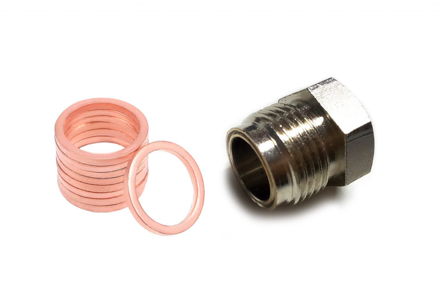 Copper Gasket Bonnet Nut Model C (10 Units) – Metalsub